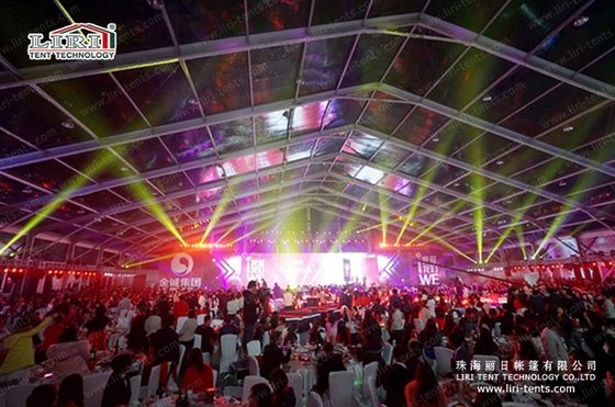 Large Clear Luxury Wedding Tents Decoration With Transparent Roof Cover