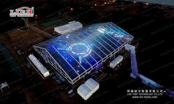 2000 Capacity Transparent Outdoor Garden Party Tent Large Capacity Clear Roof