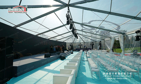 Outdoor Transparent PVC Cover Aluminum Frame Mixed Tent With Multi-side Ends For Events