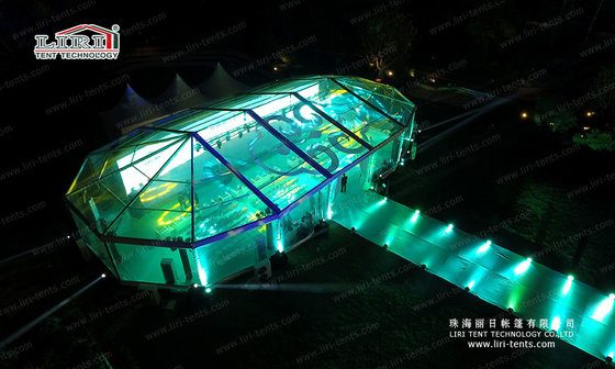 Outdoor Transparent PVC Cover Aluminum Frame Mixed Tent With Multi-side Ends For Events