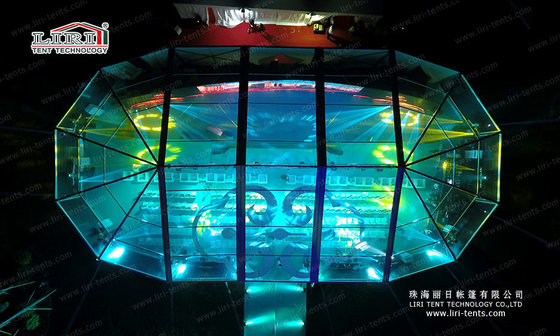 Outdoor Transparent PVC Cover Aluminum Frame Mixed Tent With Multi-side Ends For Events