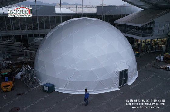 14m diameter Garden Steel Geodesic Dome Tents / Metal Geodesic Dome Greenhouse