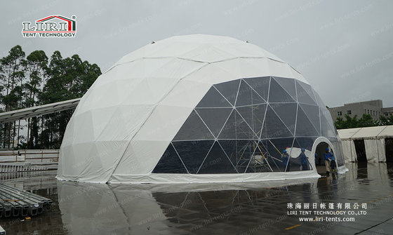 14m diameter Garden Steel Geodesic Dome Tents / Metal Geodesic Dome Greenhouse