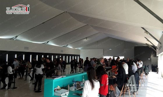 Heat Resistant TFS Tents 40 x 90 M With Fire Retardant White PVC Fabric For Events