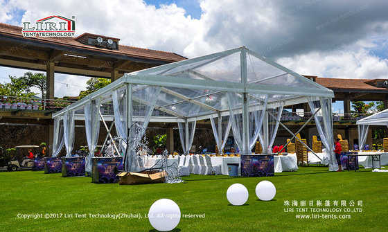 10X15M Transparent Event Tent with Clear Top Cover for high end Golf Event