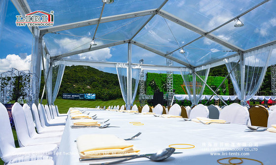 10X15M Transparent Event Tent with Clear Top Cover for high end Golf Event