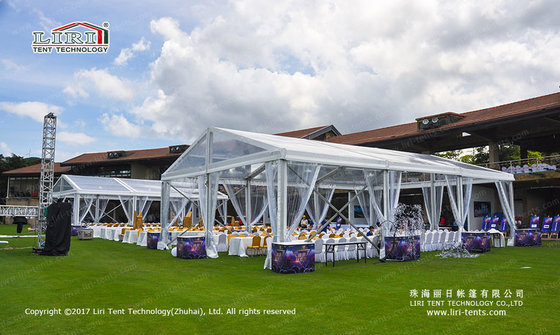 10X15M Transparent Event Tent with Clear Top Cover for high end Golf Event
