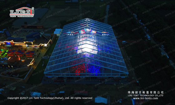 Transparent Aluminum Alloy Frame Large Event Canopy For Wedding Party With Roof Lining