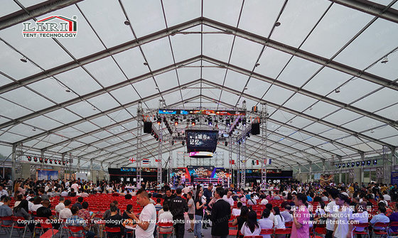 Transparent Aluminum Alloy Frame Large Event Canopy For Wedding Party With Roof Lining