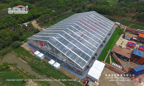 5000 Peope Giant Clear Span Tent 50 by 70 Meter with Transparent PVC Roof Cover