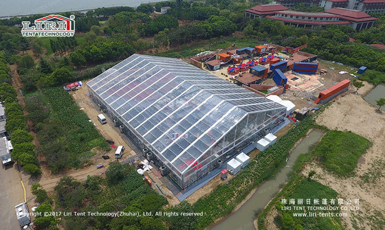 5000 Peope Giant Clear Span Tent 50 by 70 Meter with Transparent PVC Roof Cover