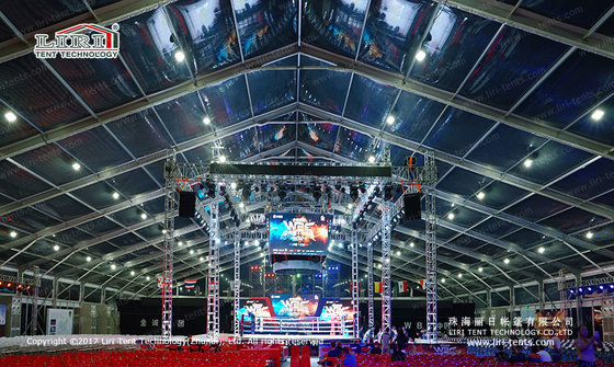 5000 Peope Giant Clear Span Tent 50 by 70 Meter with Transparent PVC Roof Cover