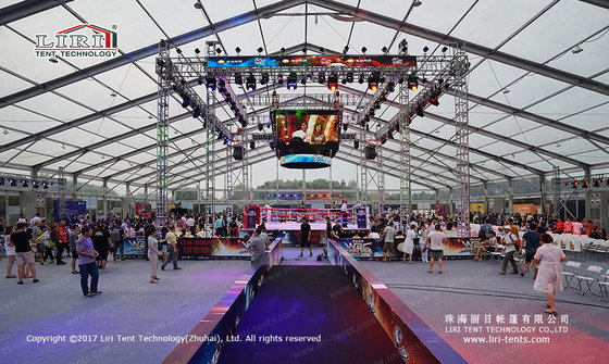 5000 Peope Giant Clear Span Tent 50 by 70 Meter with Transparent PVC Roof Cover