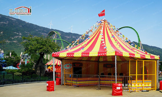 Colorful Outdoor Event Tents , Round Marquee Tent with Colorful Roof Cover