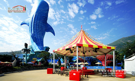 Colorful Outdoor Event Tents , Round Marquee Tent with Colorful Roof Cover