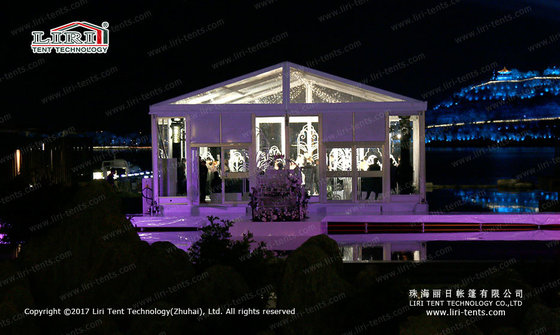 500 people clear tent with Transparent PVC Roof Cover