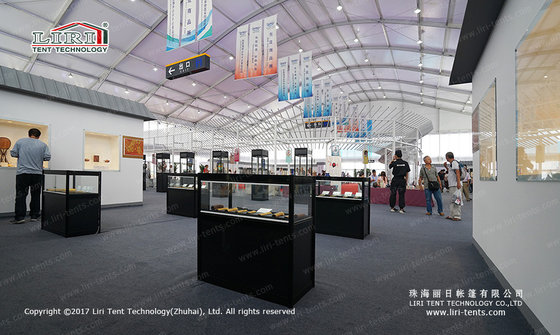 Waterproof PVC Roof Outdoor Exhibition Tents Marquee with Tempering Glass Sides