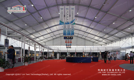 Waterproof PVC Roof Outdoor Exhibition Tents Marquee with Tempering Glass Sides