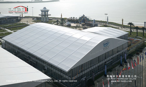 Waterproof PVC Roof Outdoor Exhibition Tents Marquee with Tempering Glass Sides