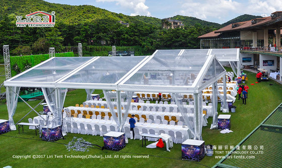 200-300 People Waterproof Clear Party Tent with Clear Top for Outdoor Parties and Events