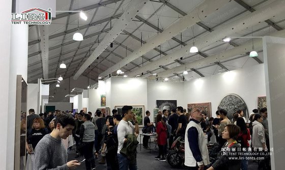 40m Width Portable Aluminum Waterproof Exhibition TFS Polygon Tent Structures With Air Conditioner