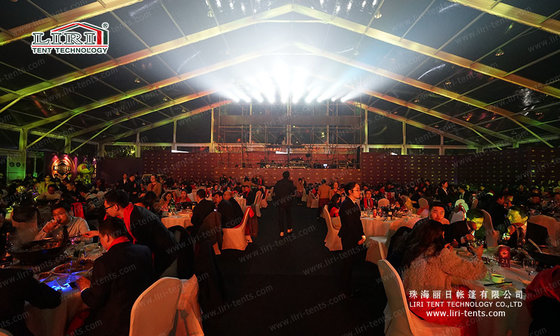 50m Width Large Luxury Wedding Tents , Transparent Top Tent For Different Event Festival