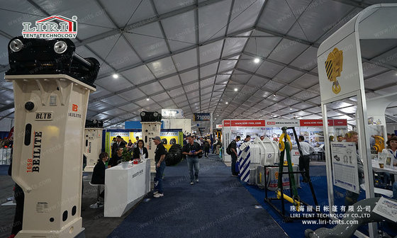 Fire Retardant Removable Thermo Roof Cube Double Decker Tents With Sany Sign Advertising