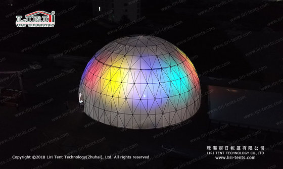 20m Diameter Lighting Geodesic Dome with Luxury Decoration Inside