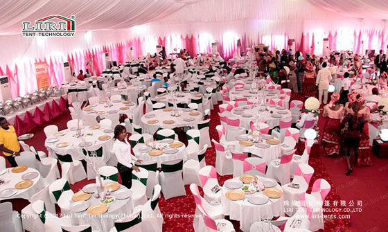 White Frame Wedding Tent 500, 600, 800, 900, 1000 Seater Tent for Outdoor Event
