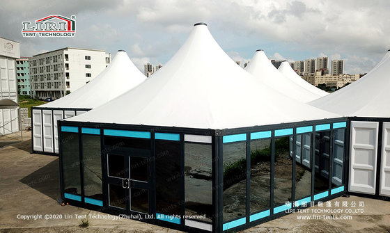 Special design 12m modular tent with glass wall for high end event