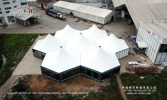 Special design 12m modular tent with glass wall for high end event