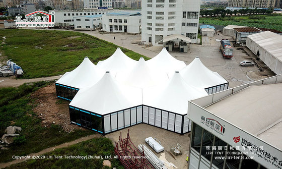 Special design 12m modular tent with glass wall for high end event