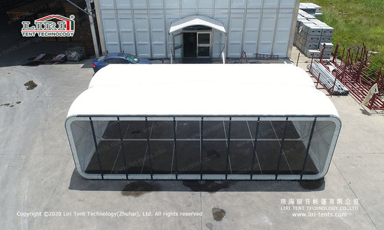 10X5M Modular box tent with glass wall for outdoor high end event
