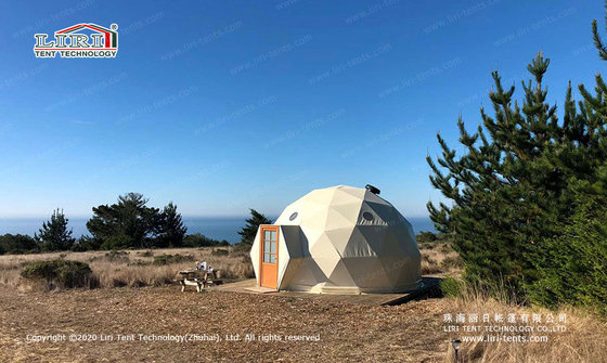 Diameter 6m Geodesic Dome Glamping Tent for 5 star hotel