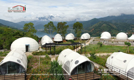 Special 4x11.5m Shell Shape glamping tent with accessories for outdoor hotel