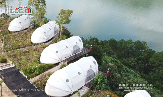Special 4x11.5m Shell Shape glamping tent with accessories for outdoor hotel