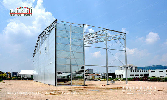 40m width Large durable stronger hanger tent with 10m side height