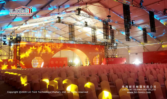 3000 people capacity event party tent with colorful cover