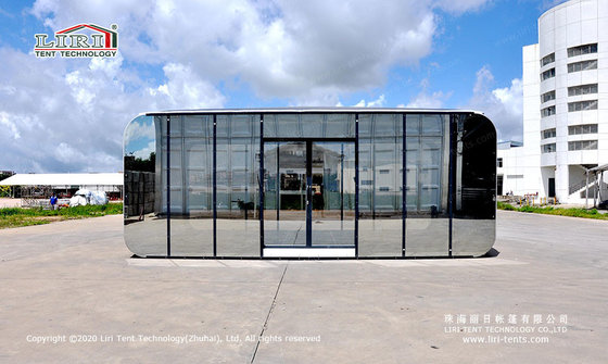 8x8m Modular Box tent with black frame and cover