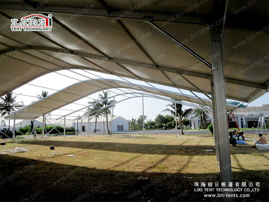 800 people capacity Arcum Tent with glass wall for party