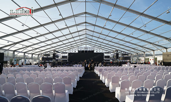 50m width transparent tent with clear tent for 5000 people capacity