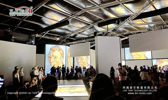 20x50m Outdoor Exhibition Tents Flame Retardant Inflatable Roof Cover