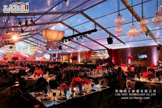 Outdoor Aluminum Frame Event Tent With Clear Top For High Class New Product Launch