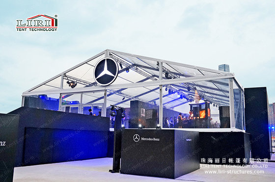 Outdoor Aluminum Frame Event Tent With Clear Top For High Class New Product Launch