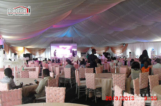 1000 People 25x50m White wedding tents for sale in Nigeria
