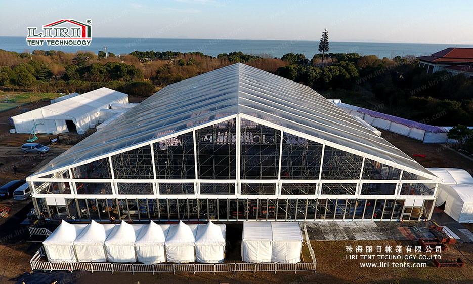 2000 Capacity Transparent Outdoor Garden Party Tent Large Capacity Clear Roof
