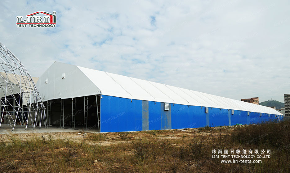 Snow Resistance Steel Structure Prefabricated Emporary Storage Tent for Industrial Storage