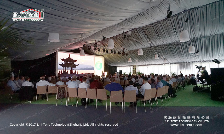 Aluminum Outdoor Event Tents With Glass Sidewall For Meeting Event , Outdoor Party Tents