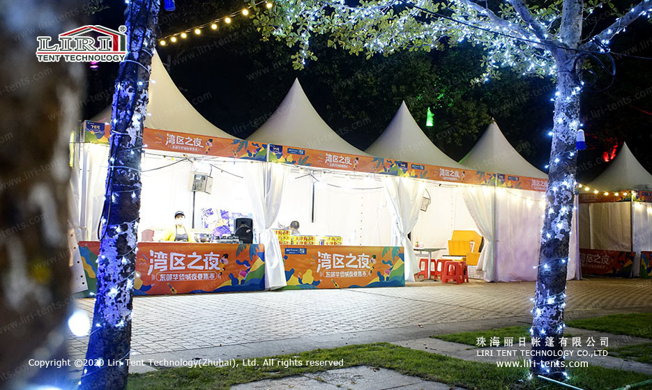 5x5m Aluminum Pagoda tent for Outdoor Store / Exhibition