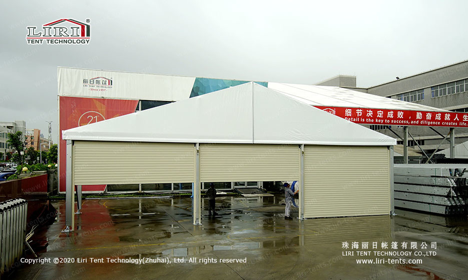 20x15m warehouse tent with rolling door for temperory Instrial